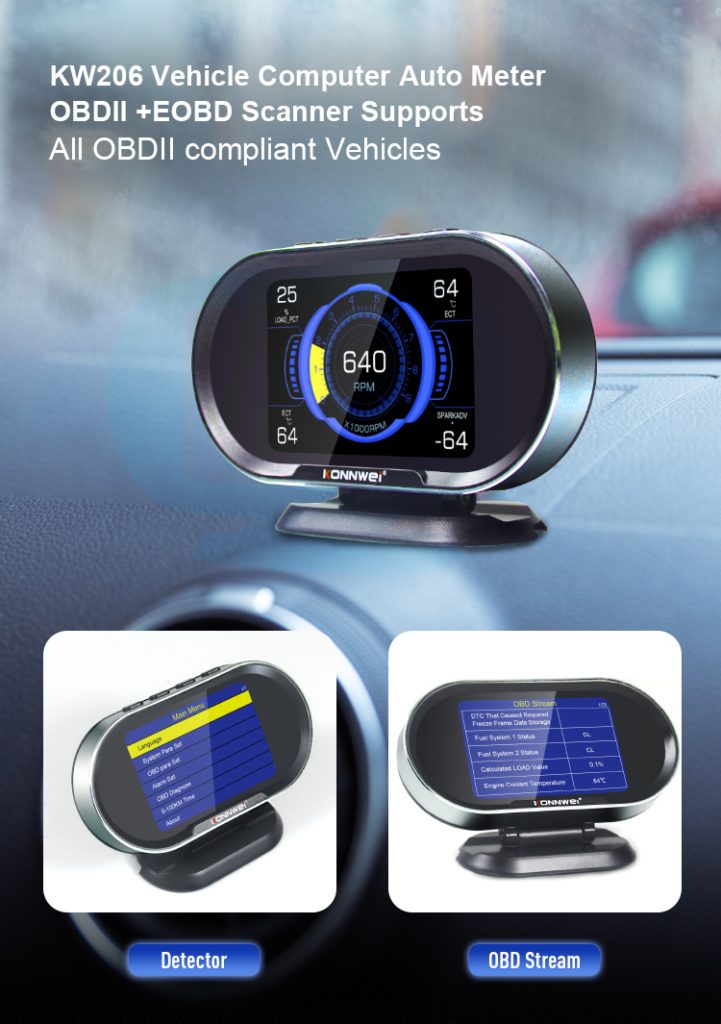 Car Head-up display with OBDII scanner - CARTUNES