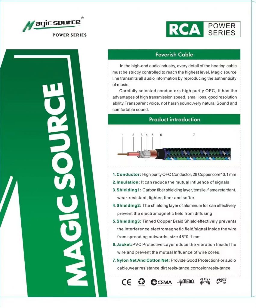 RCA audio cable - 5 meter - CARTUNES